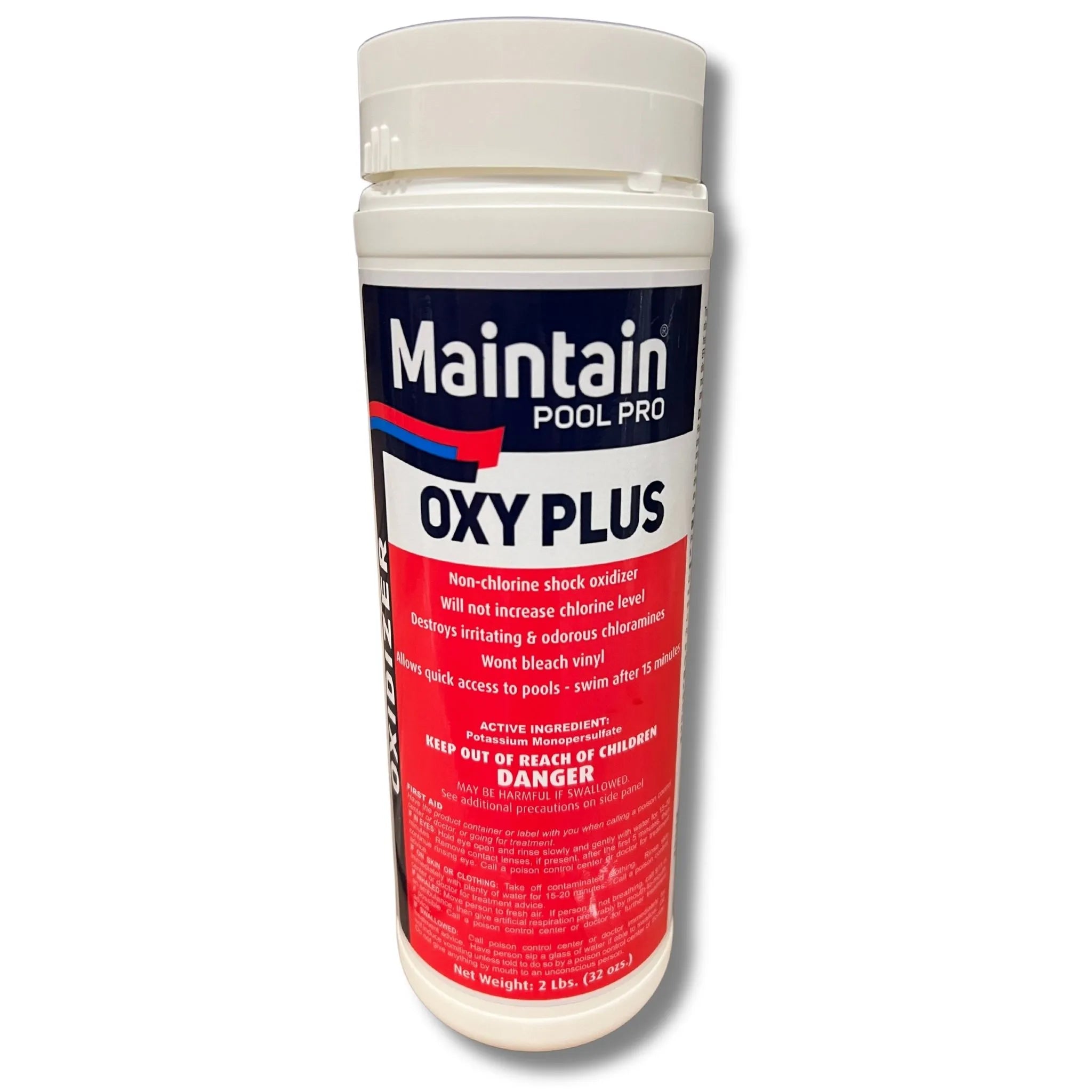 Maintain Oxy Plus Non-Chlorine Shock for Hot Tubs and Pools - 2 lb. Bo ...