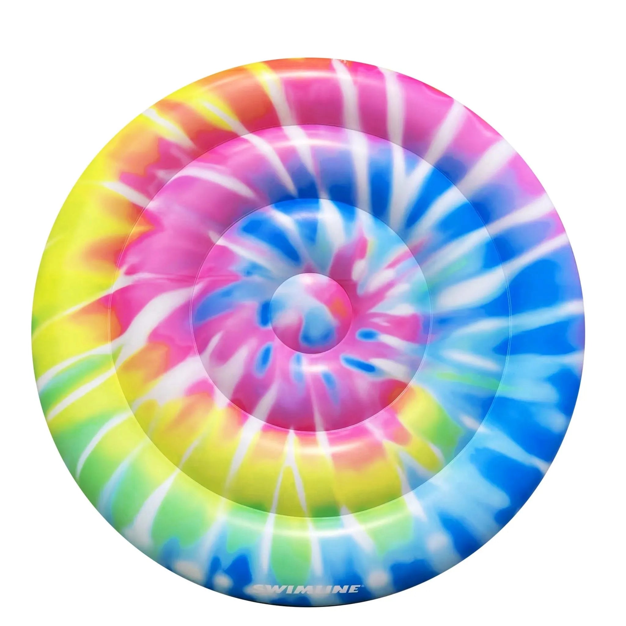 Swimline 65" Spiral Tie Dye Inflatable Island – National Discount Pool ...